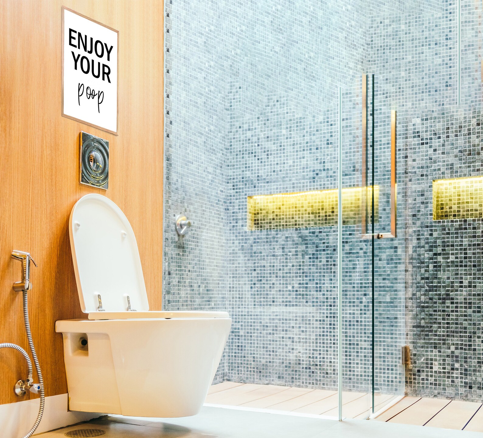 5 Toilet Sayings Digital Download - Minimalist Funny Bathroom, Toilet ...