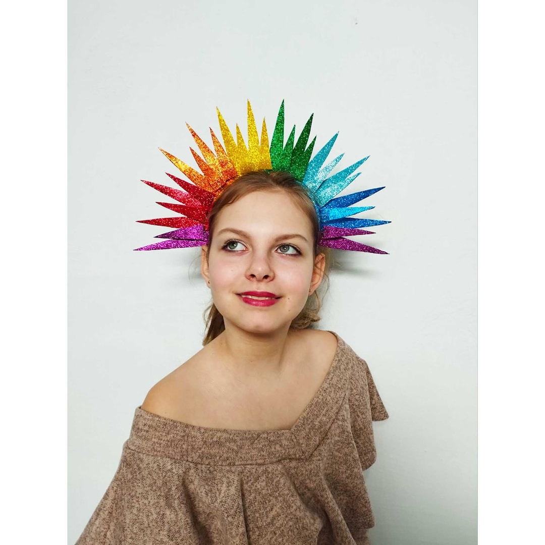 Statue of Liberty Star Crown Patriotic Headdress Shiny Headband Crown ...