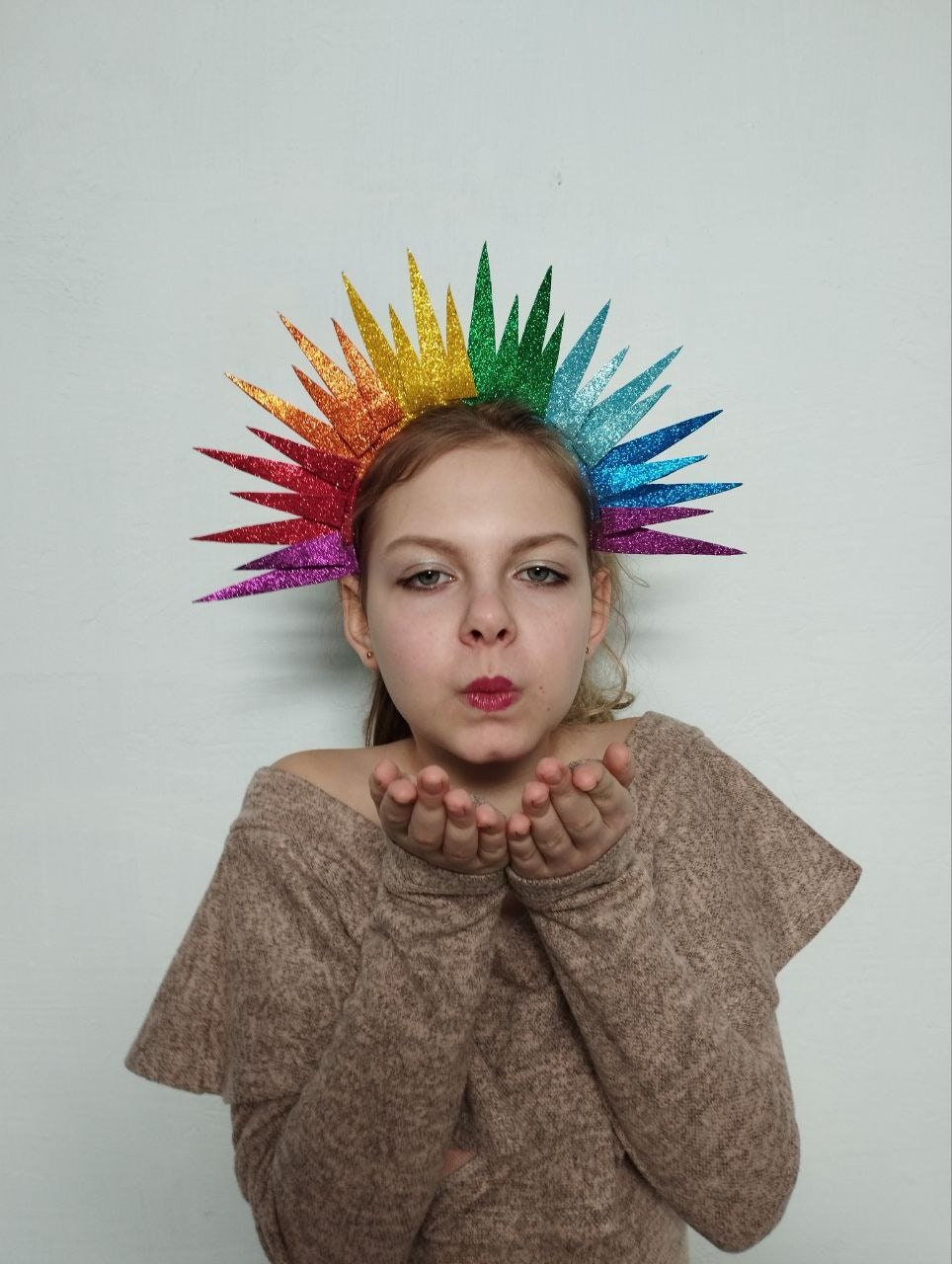 Statue of Liberty Star Crown Patriotic Headdress Shiny Headband Crown ...