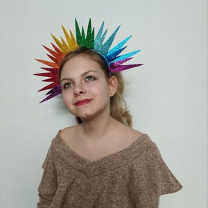 Statue of Liberty Star Crown Patriotic Headdress Shiny Headband Crown ...