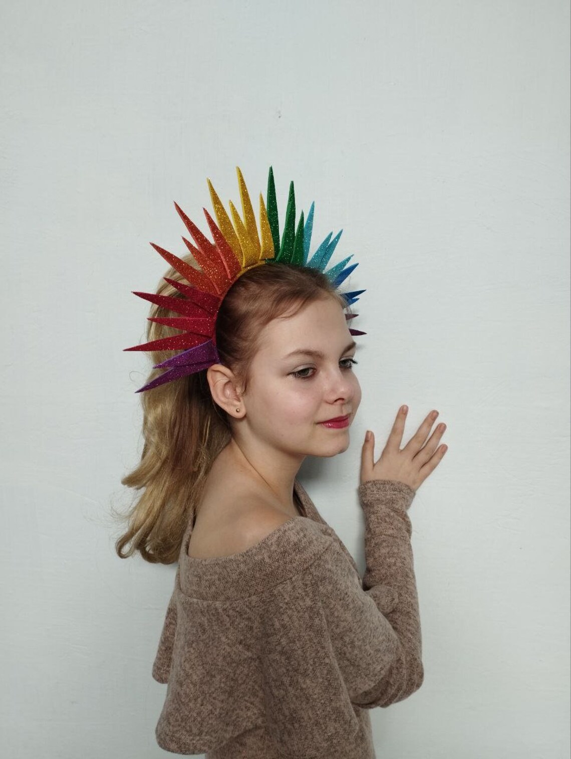 Statue of Liberty Star Crown Patriotic Headdress Shiny Headband Crown ...