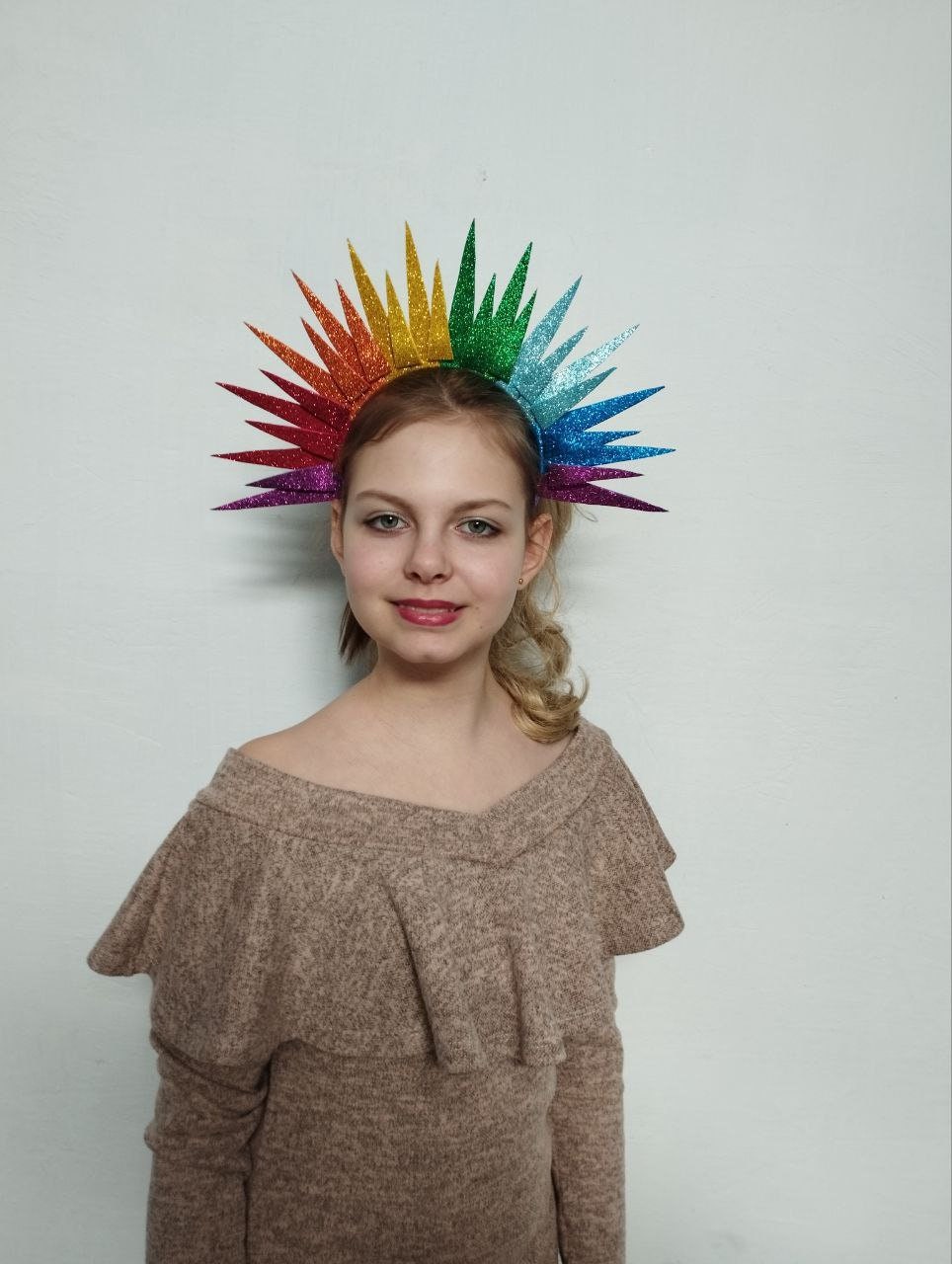 Statue of Liberty Star Crown Patriotic Headdress Shiny Headband Crown ...