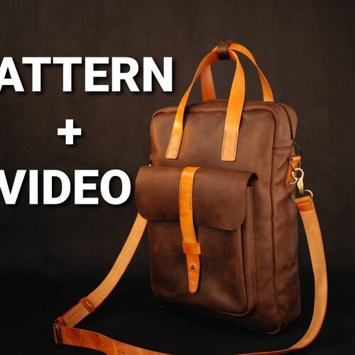 Leather Laptop Bag Pattern/messenger Bag Pattern/leather PDF - Etsy