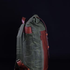 Canvas Backpack Sewing Pattern: Leather Accent Roll Top (PDF) - Etsy
