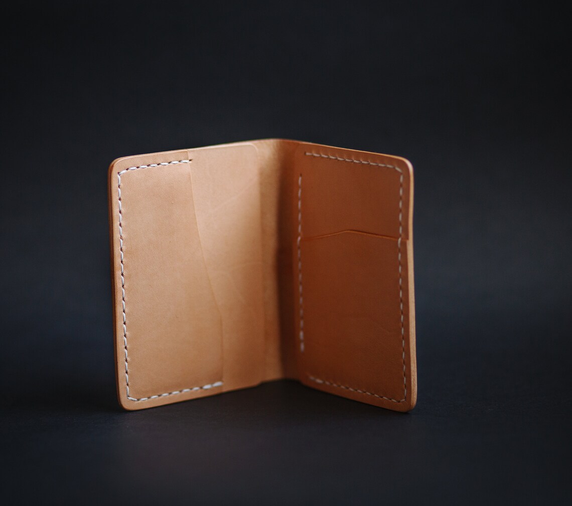 Leather minimalist wallet Pattern/pdf | Etsy