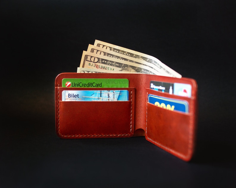 Pattern Bifold Wallets Template Leather Wallet PDF Files - Etsy