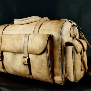 Leather Bag Pattern/leather Duffel Pattern/leather Pdf Template ...