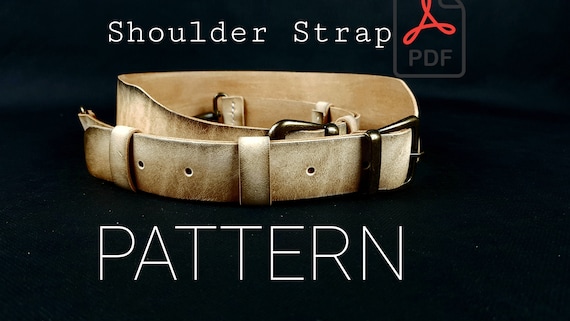 Leather Shoulder Strap Pattern / Bag Strap Pattern - Etsy