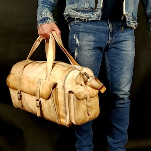 Leather Bag Pattern/leather Duffel Pattern/leather Pdf Template ...