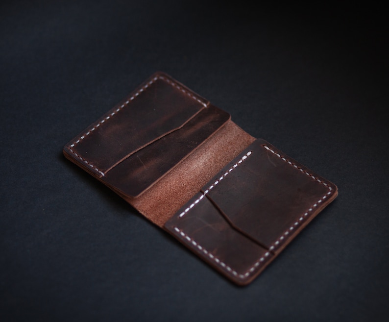 Leather minimalist wallet Pattern/pdf | Etsy