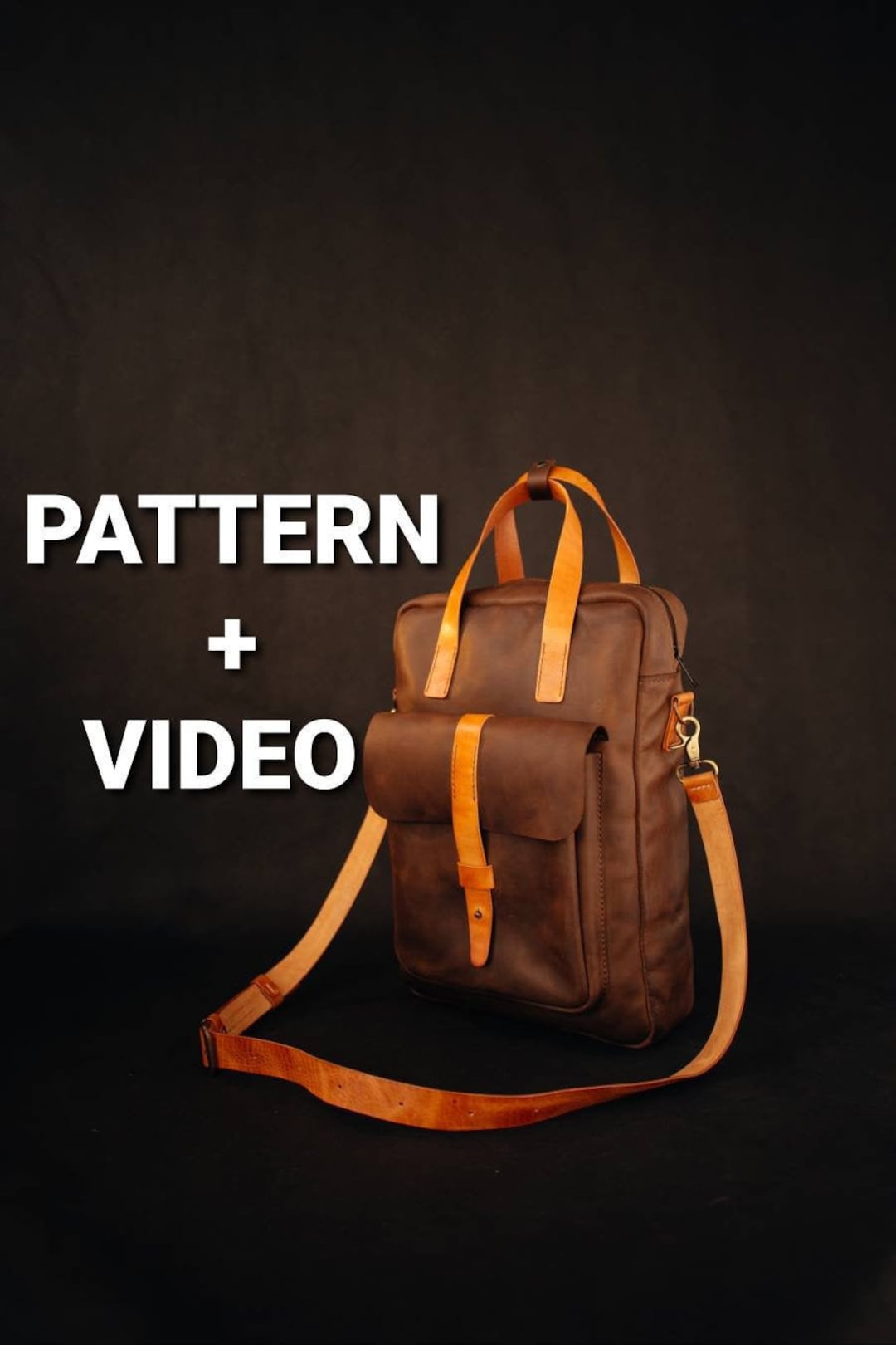 Leather Laptop Bag Pattern/messenger Bag Pattern/leather PDF Pattern - Etsy