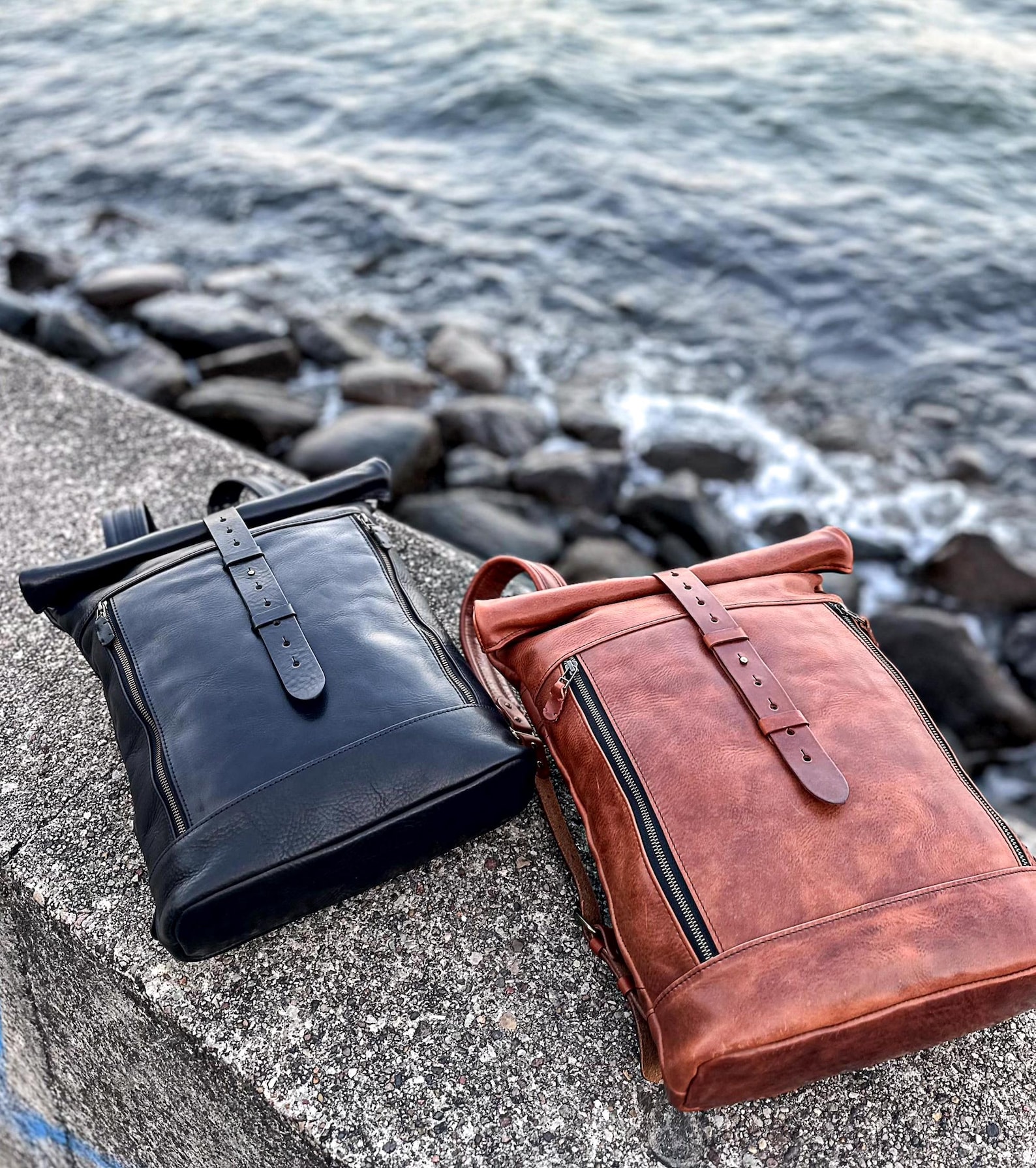 Canvas Backpack Sewing Pattern: Leather Accent Roll Top (PDF) - Etsy