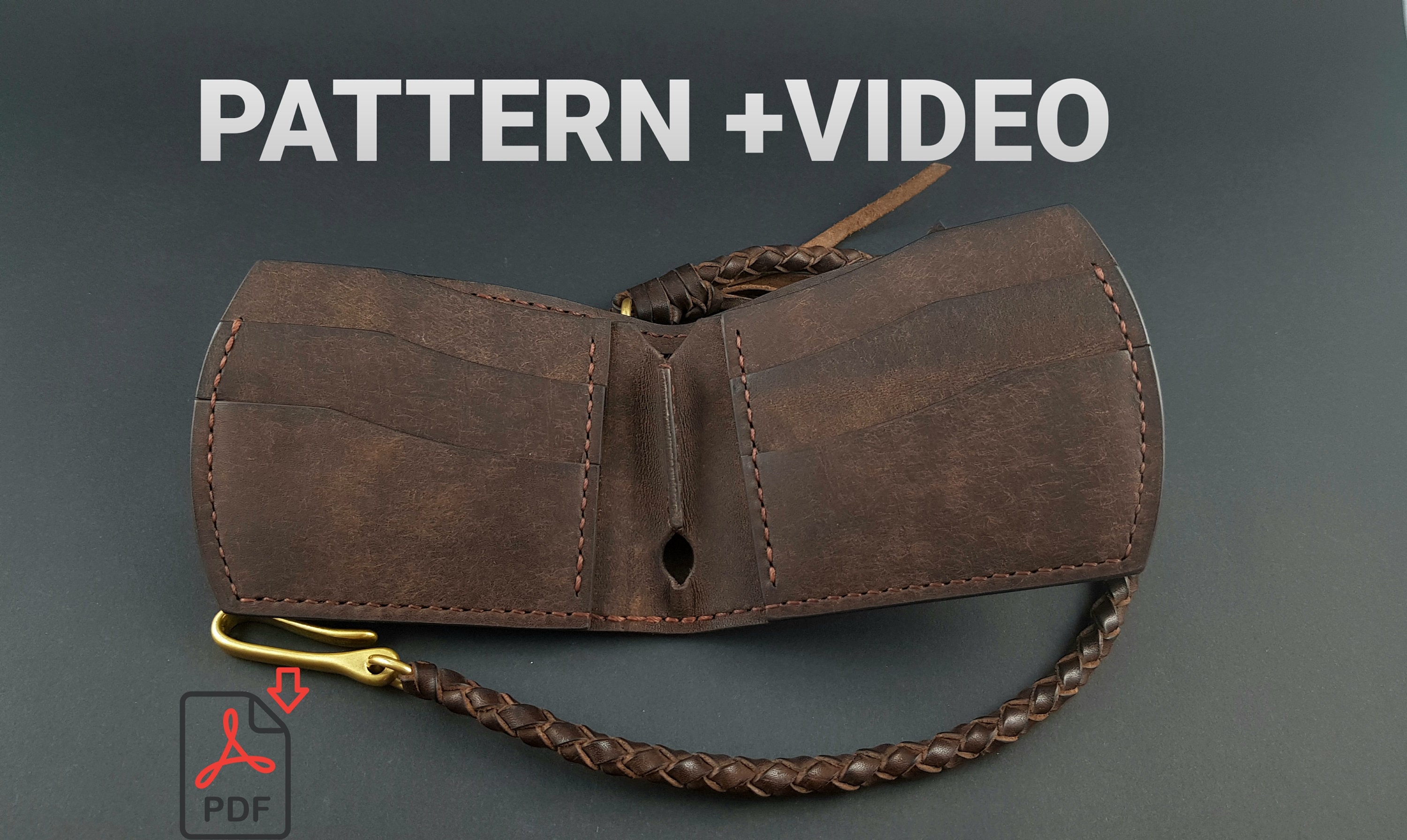 Leather Wallet Pattern/Leather wallet diy/ bi fold wallet | Etsy