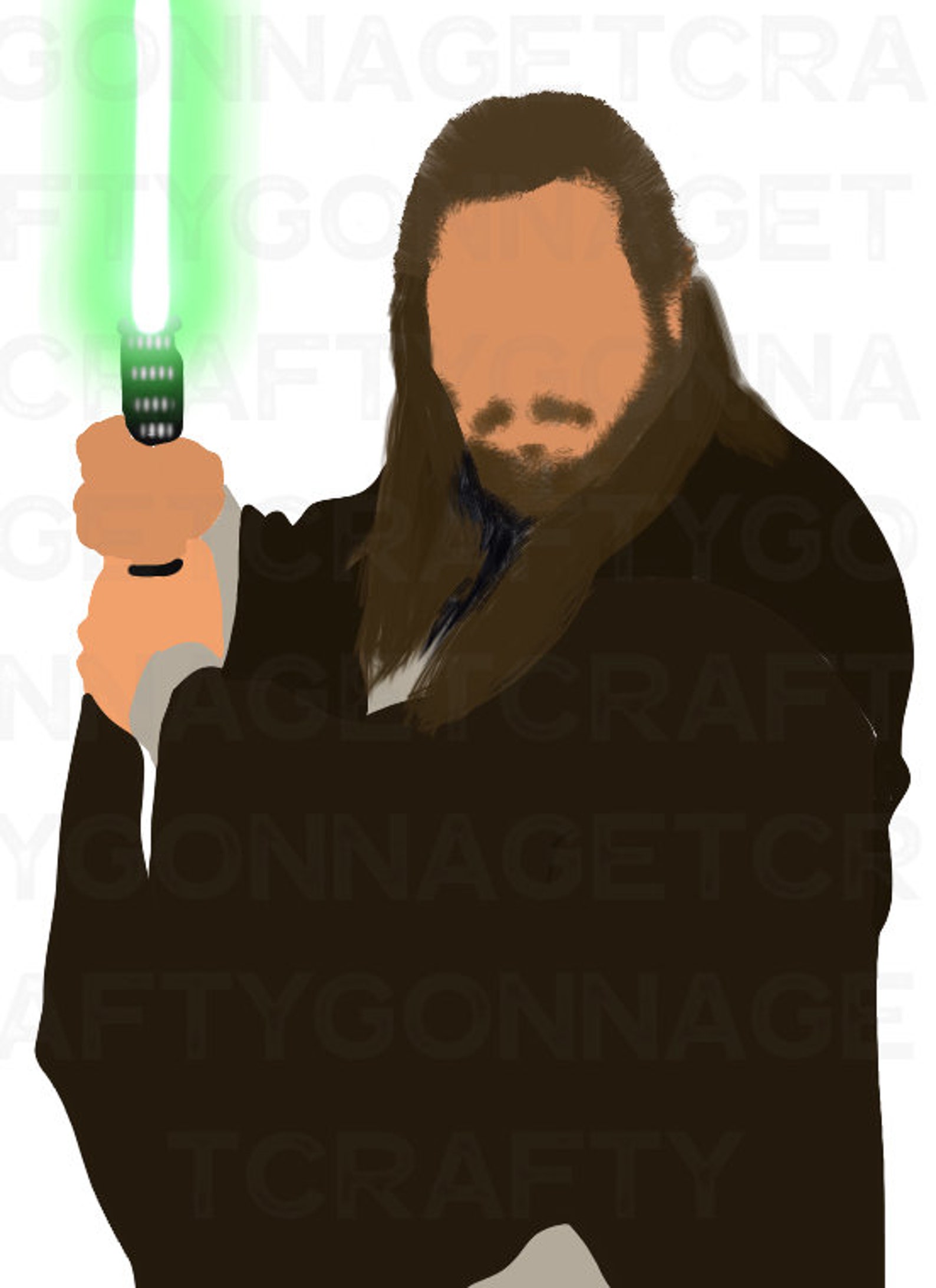 Male fantasy faceless illustration 2 PNGs no physical product | Etsy