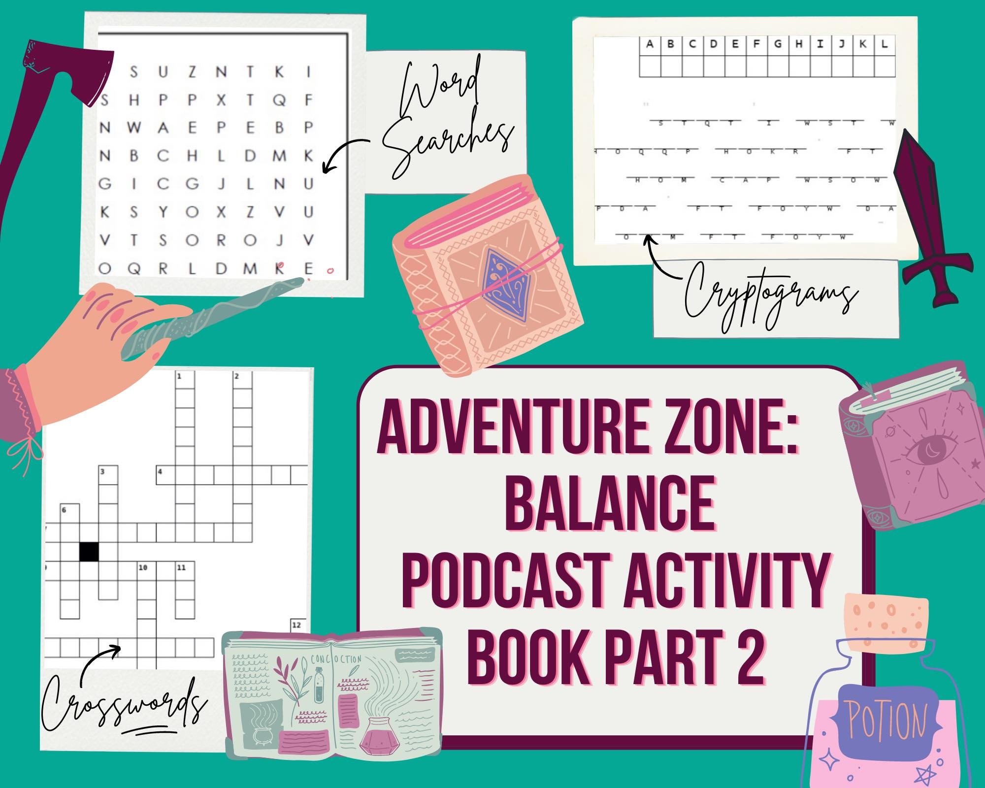 Adventure Zone Balance Activity Book Part Two - Etsy
