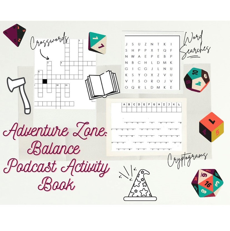 Adventure Zone Balance Activity Book Part One - Etsy