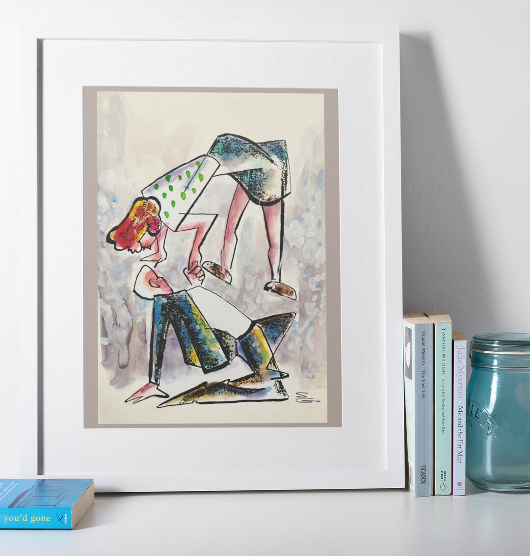 Abstract Jitterbug Art, Abstract Jitterbug Wall Art, Retro Jitterbug ...