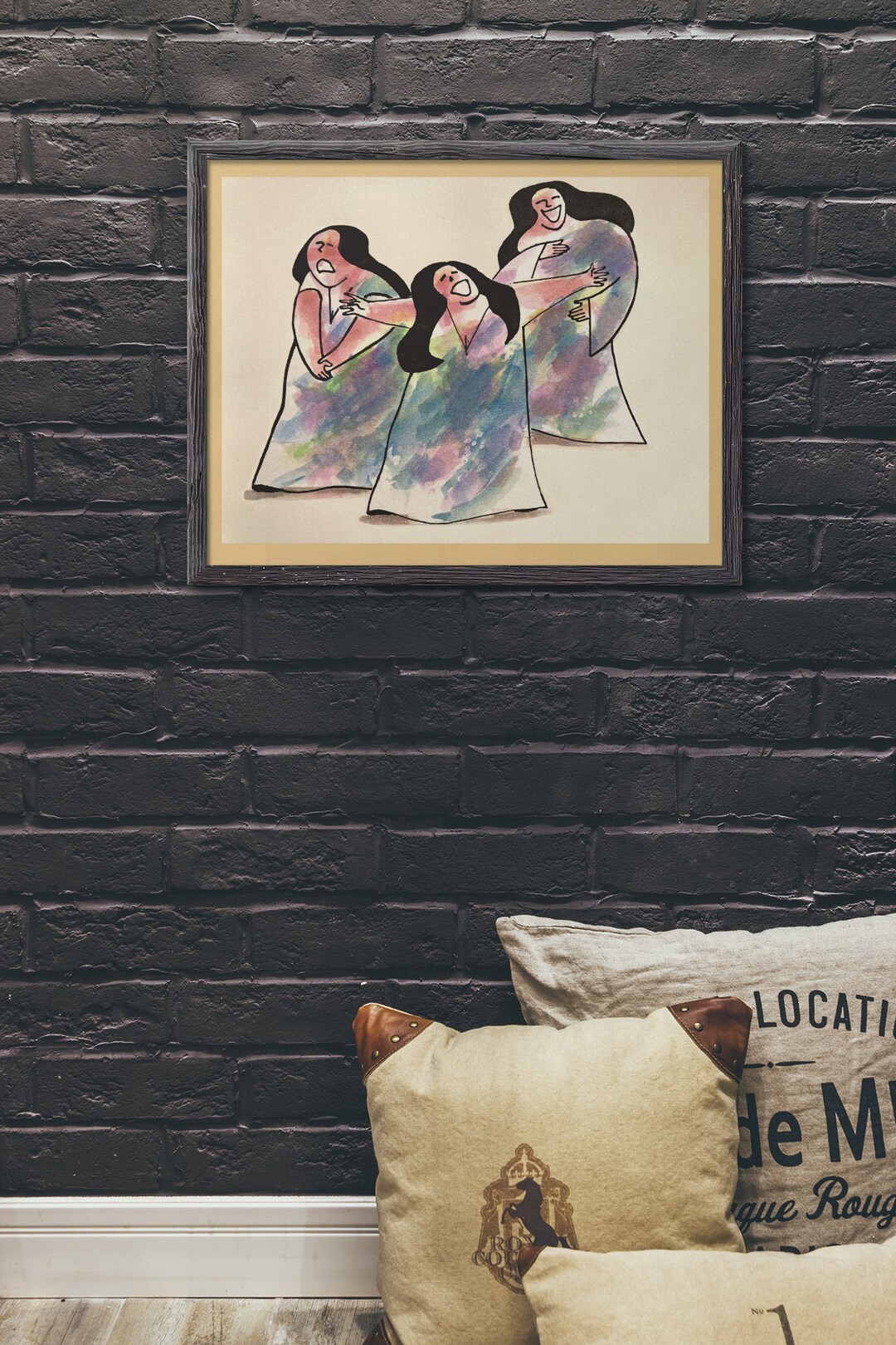 Abstract Opera Singer Art, Abstract Singers Wall Art, Humorous Musical ...