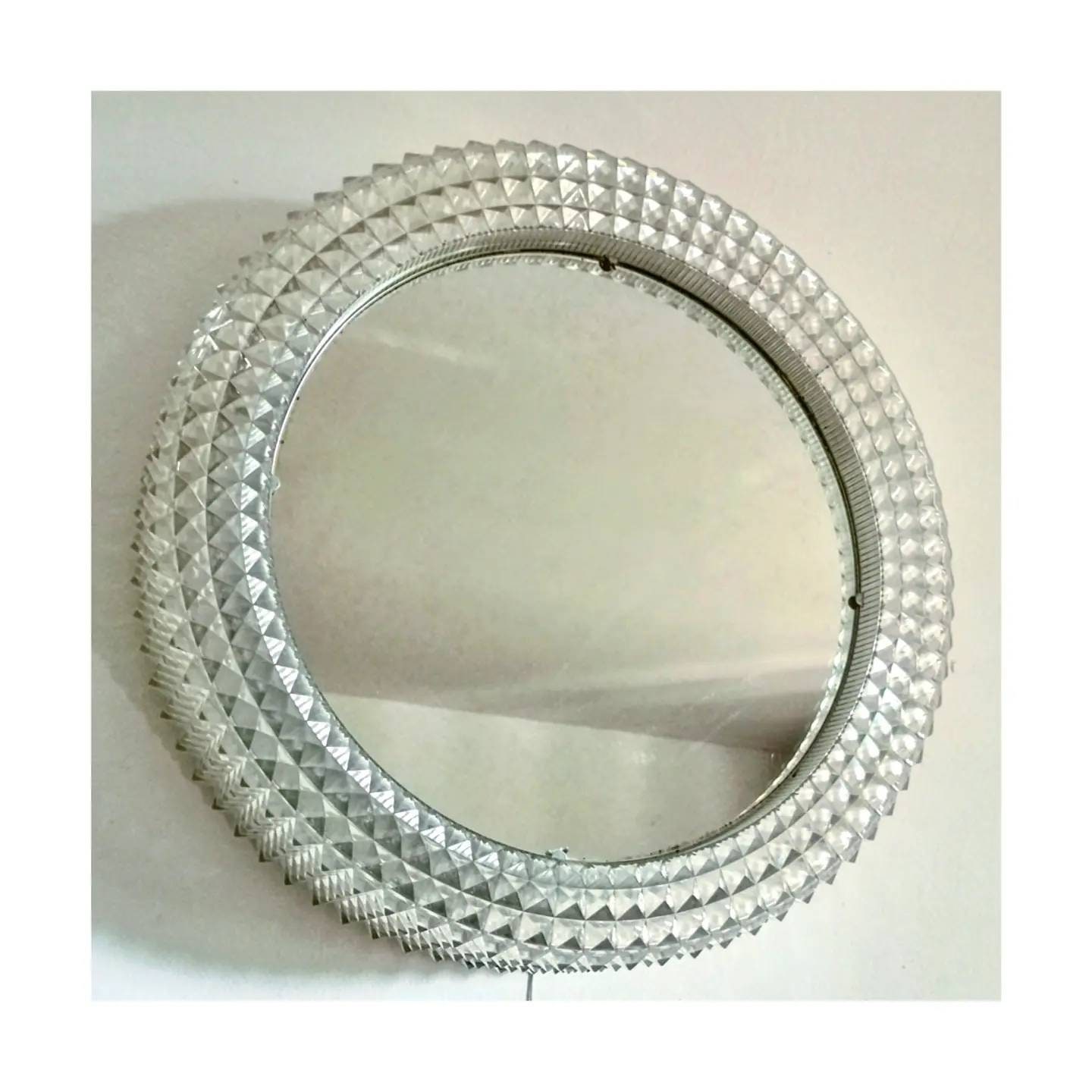 Mid Century Modern Mirror With Spiky Lucite Frame and Back - Etsy