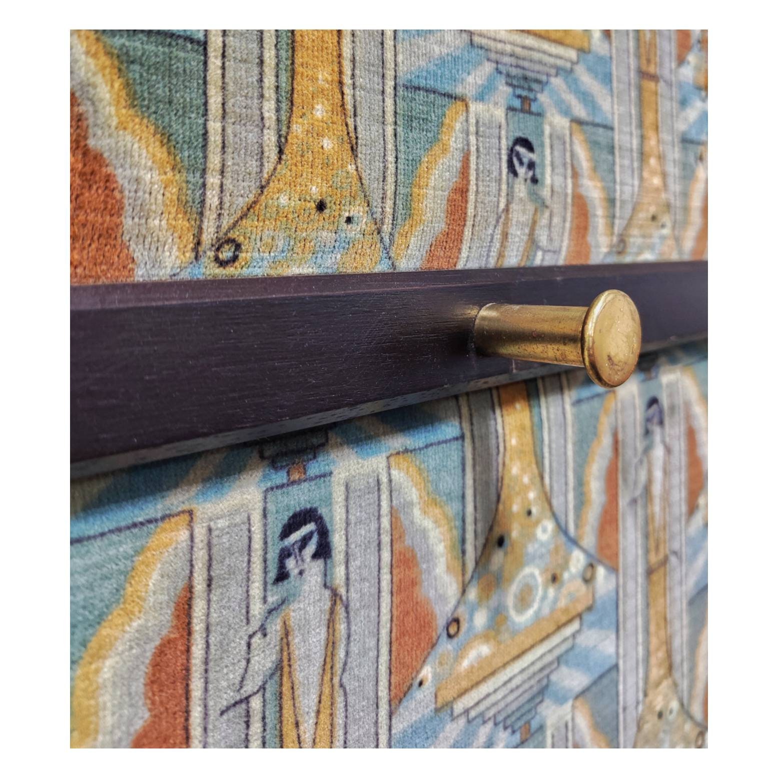 Antique Wall Mounted Coat Rack // Art Deco Coat Rack in Wood - Etsy