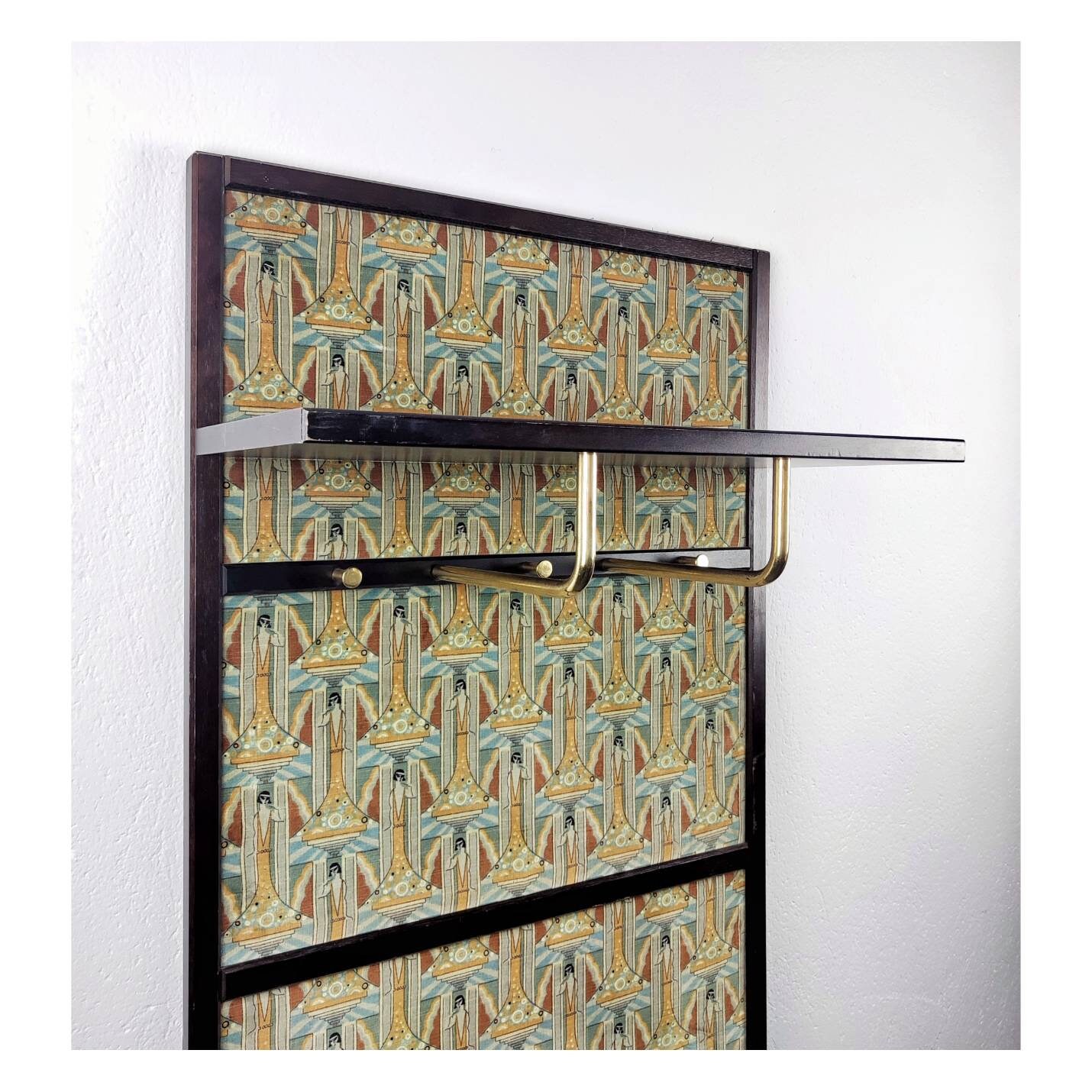 Antique Wall Mounted Coat Rack // Art Deco Coat Rack in Wood - Etsy