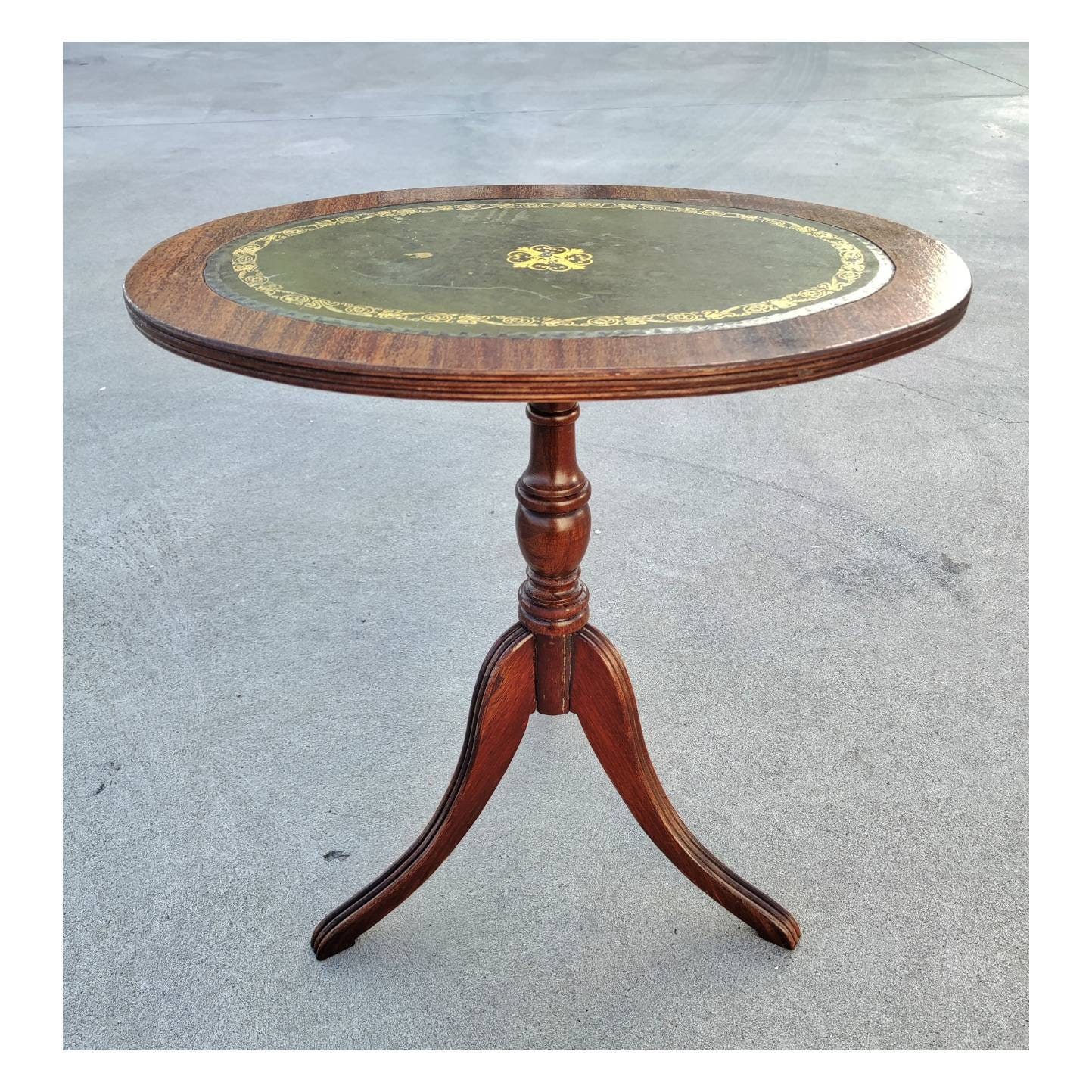 Vintage Collapsible Side Table in Georgian Style // Mahogany and ...