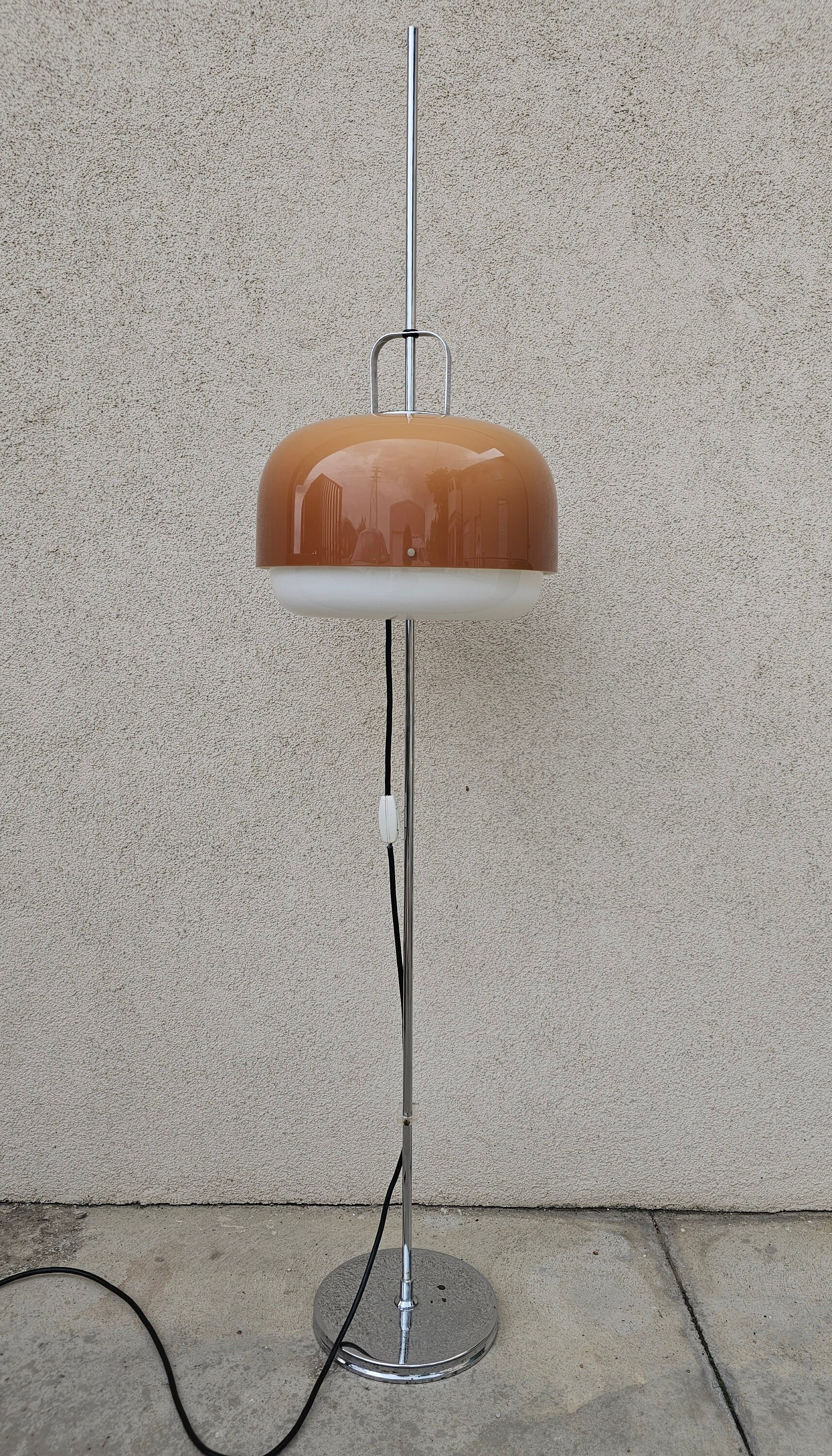 Rare Guzzini Floor Lamp Model Medusa in Cappuccino Color / Luigi ...