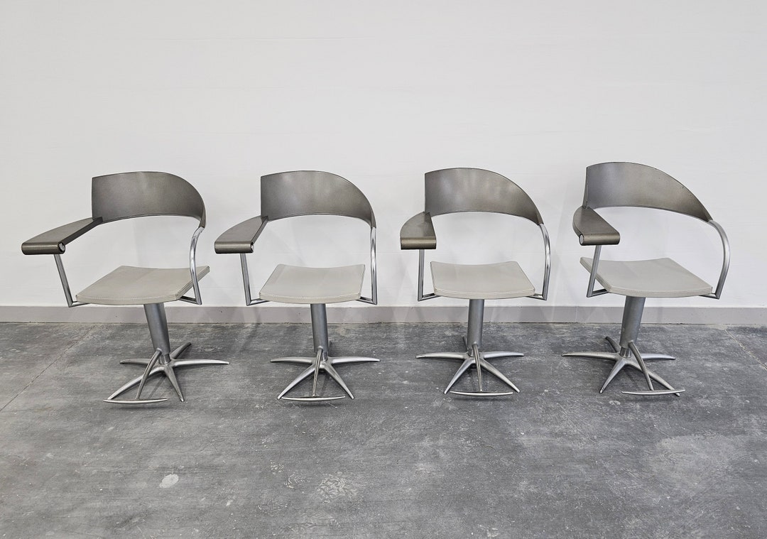 Exceptionally Rare TECHNO Barber Chair Designed by Philippe Starck for ...