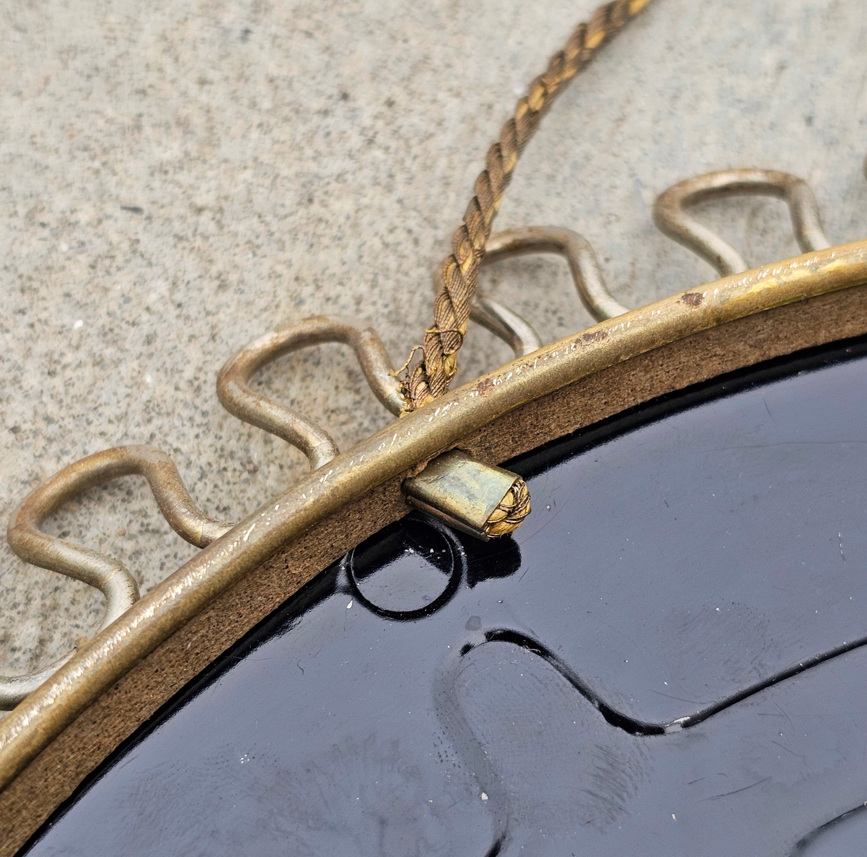 Mid Century Modern Round Sunburst Mirror by Josef Frank // - Etsy