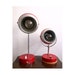 Pair of Space Age Eyeball Table Lamps // Red Eyeball Lamps // - Etsy