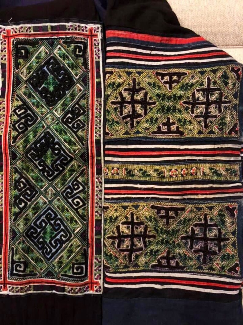 Beautiful Hmong Vietnamese of Sapa Jacket and Sash - Etsy