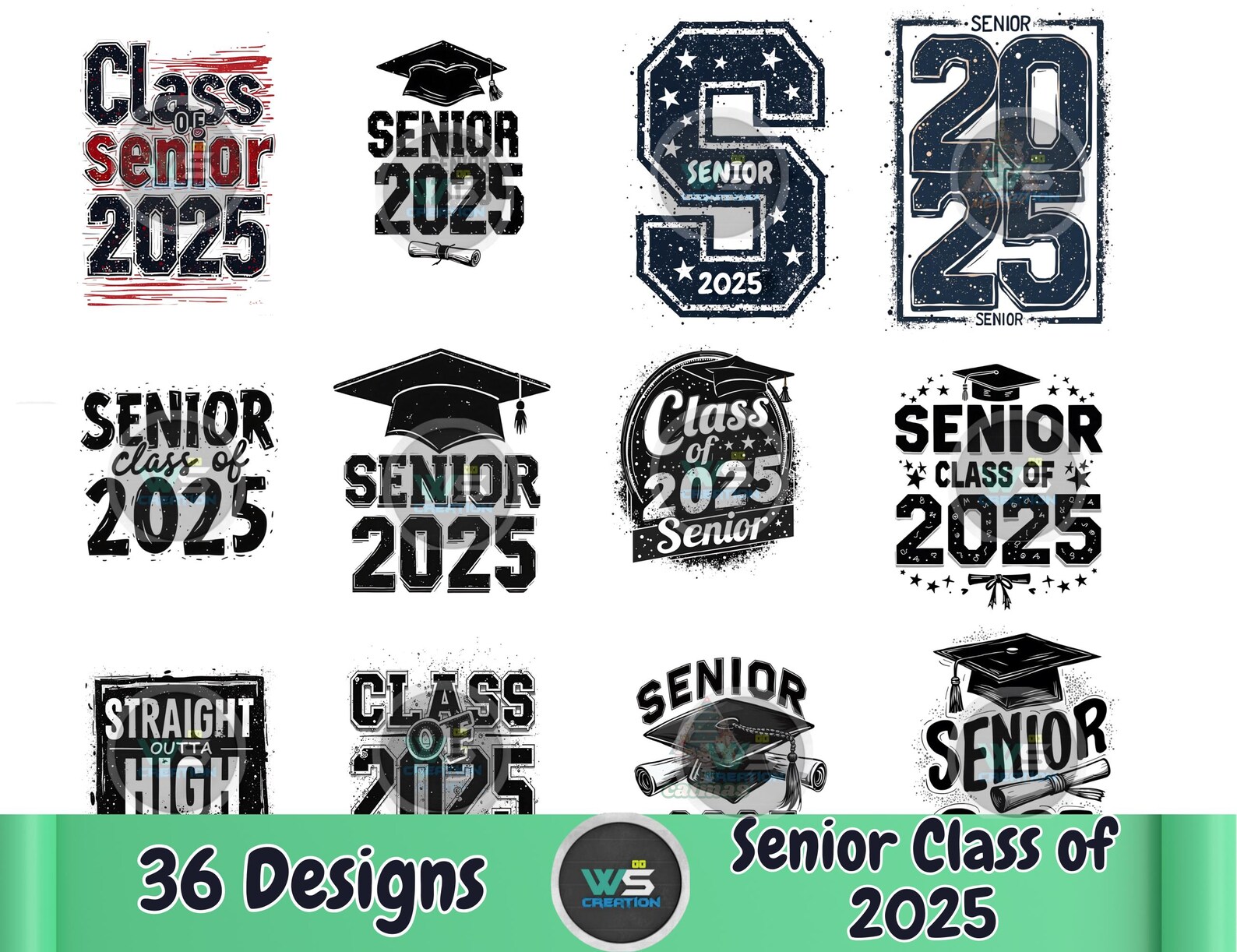 Senior 2025 Svg Bundle ,graduation SVG, Senior Class of 2025 SVG ...