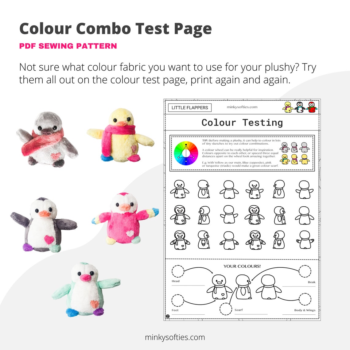 PDF Duck, Penguin & Parrot Toy Sewing Pattern - Etsy