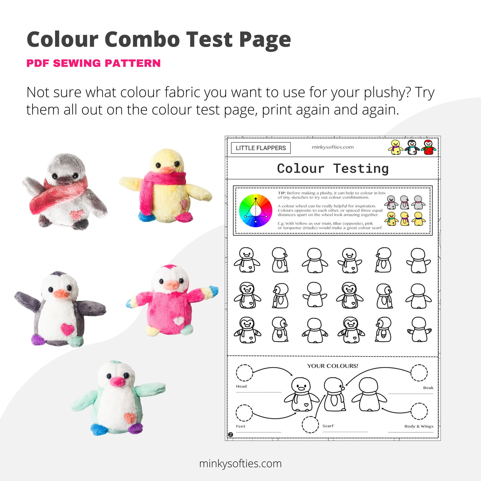 PDF Duck, Penguin & Parrot Toy Sewing Pattern - Etsy