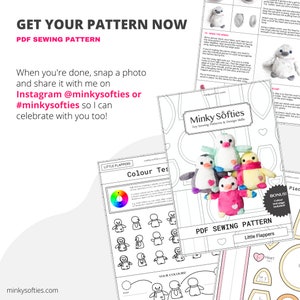 PDF Duck, Penguin & Parrot Toy Sewing Pattern - Etsy