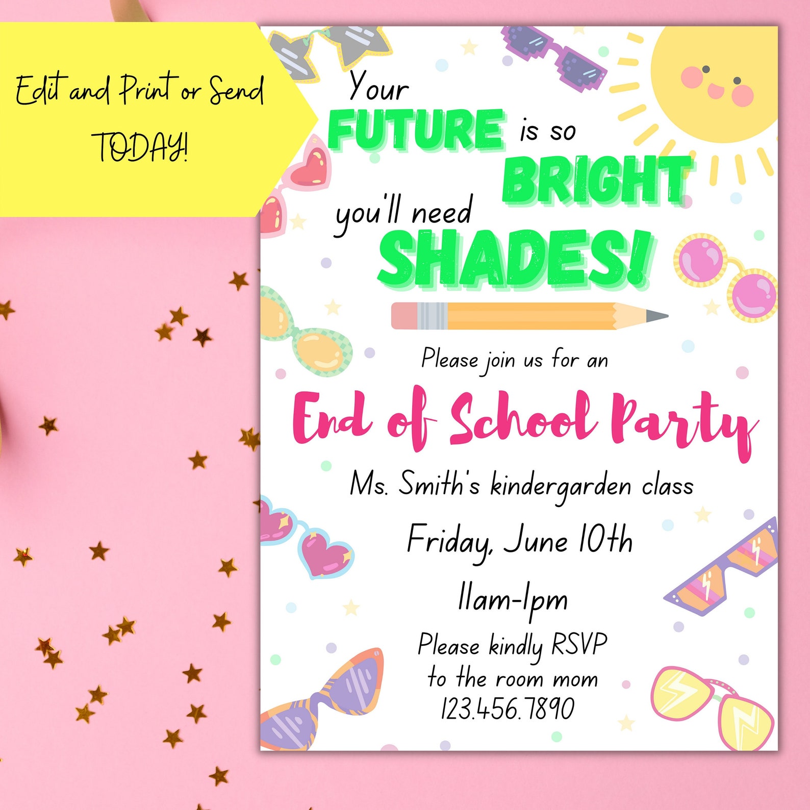 Your FUTURE is so BRIGHT You'll Need SHADES Kindergarten and Preschool ...
