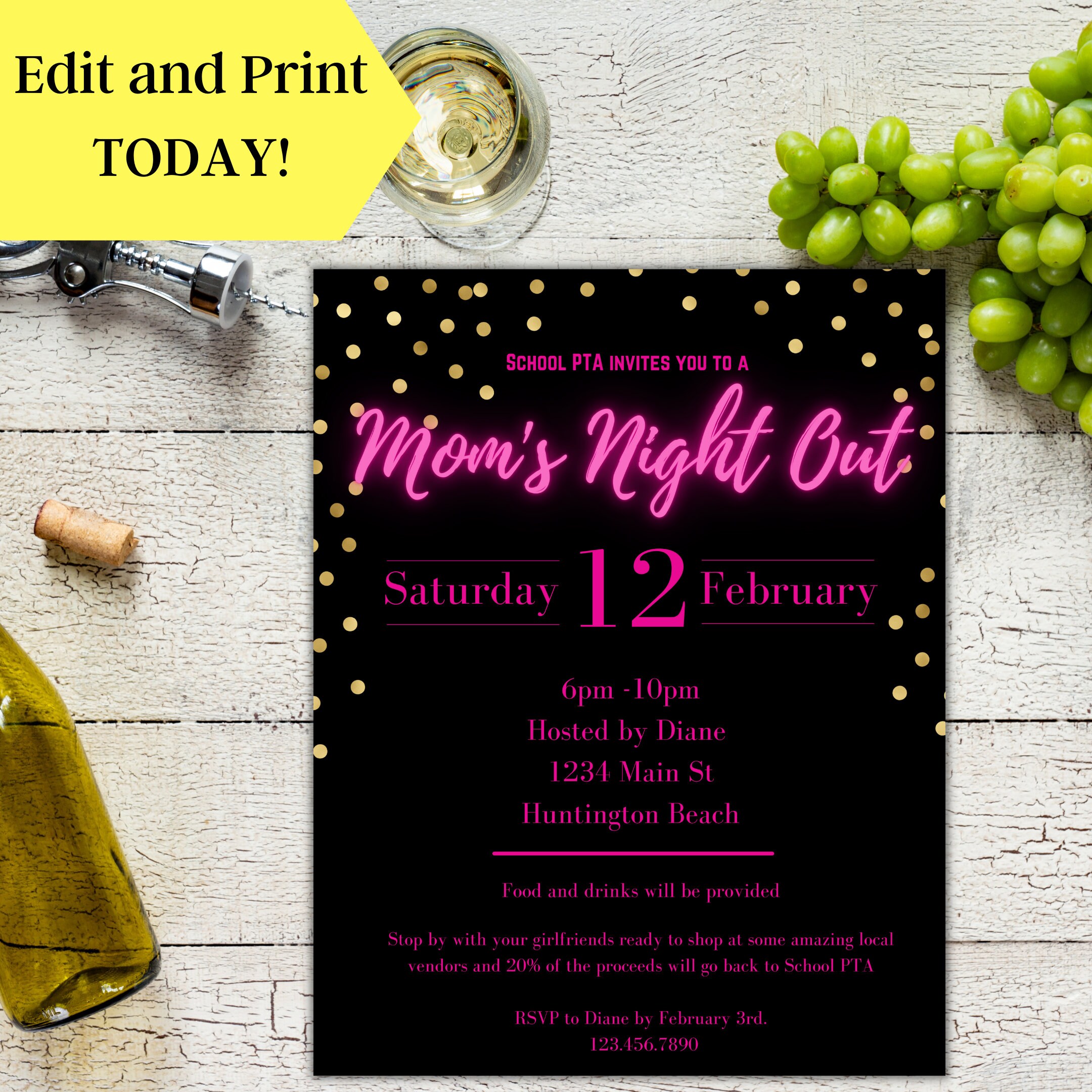 Moms Night Out Invitation