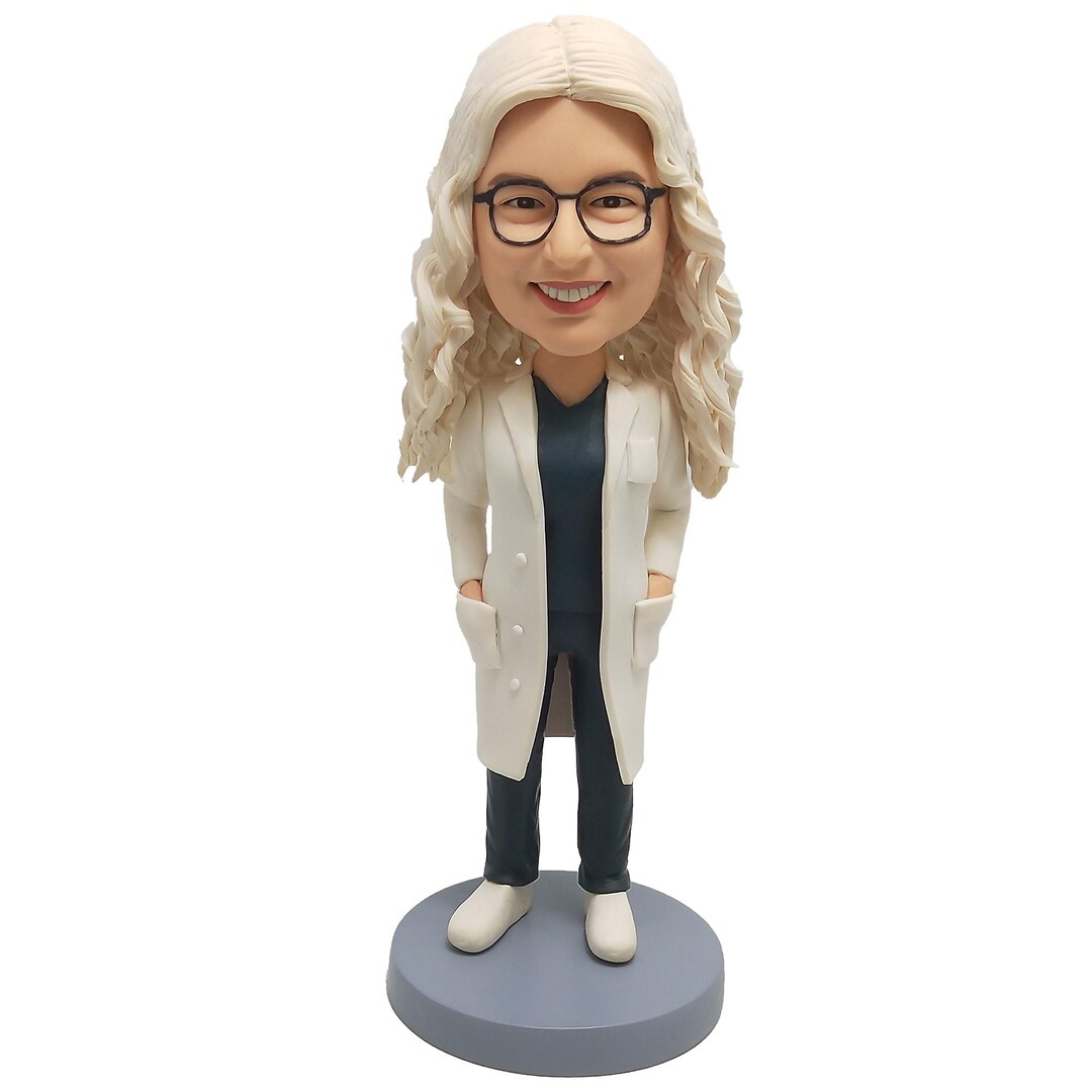 Custom Bobblehead Female Doctor, Graduation Gifts for Female Doctors ...