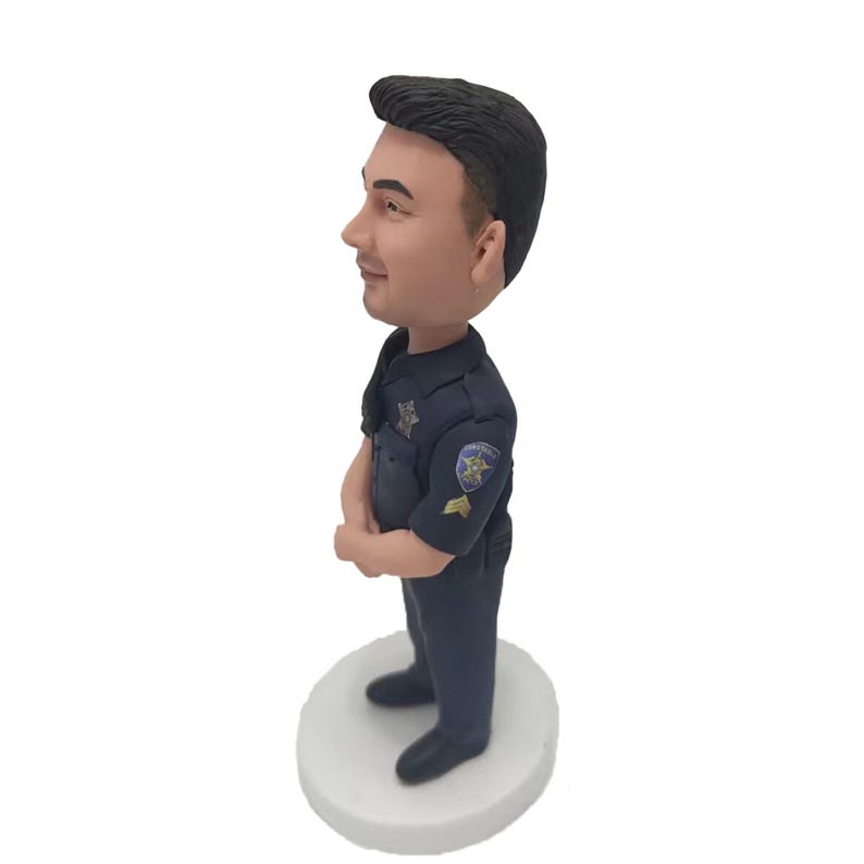 Custom Police Officer Bobblehead: Personalized Polymer Clay Figurine - Etsy