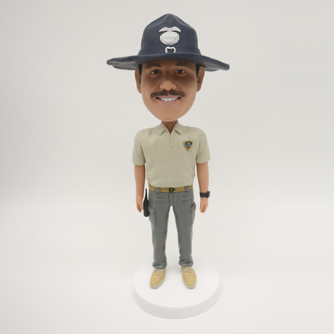 Personalized Police Chief Figurine, Custom Bobblehead for Police ...