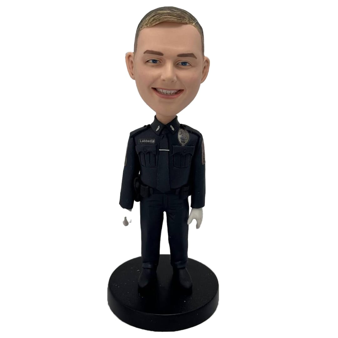 Custom Police Officer Bobblehead: Personalized Polymer Clay Figurine - Etsy