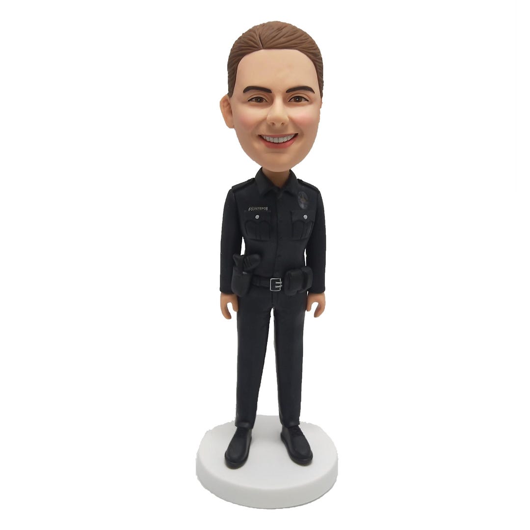 Custom Cartoon Police Officer Figurine, Personalized Gift Statue, - Etsy
