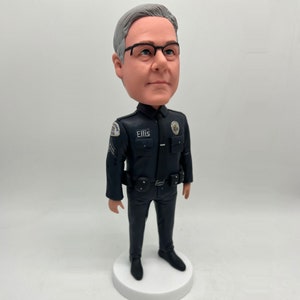 Personalized Polymer Clay Figurine,custom Police Officer Bobblehead, - Etsy