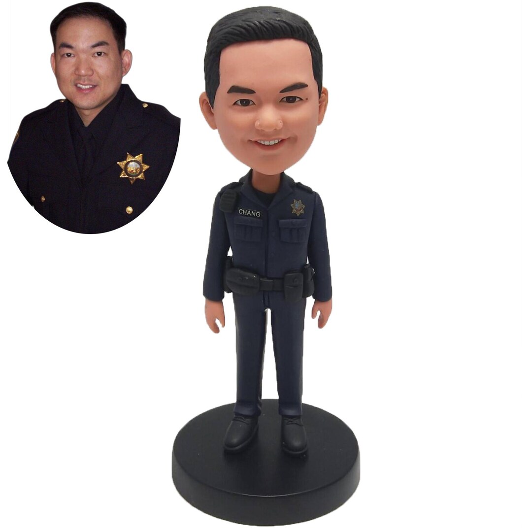 Custom Police Officer Bobblehead, Personalized Retirement Gift ...