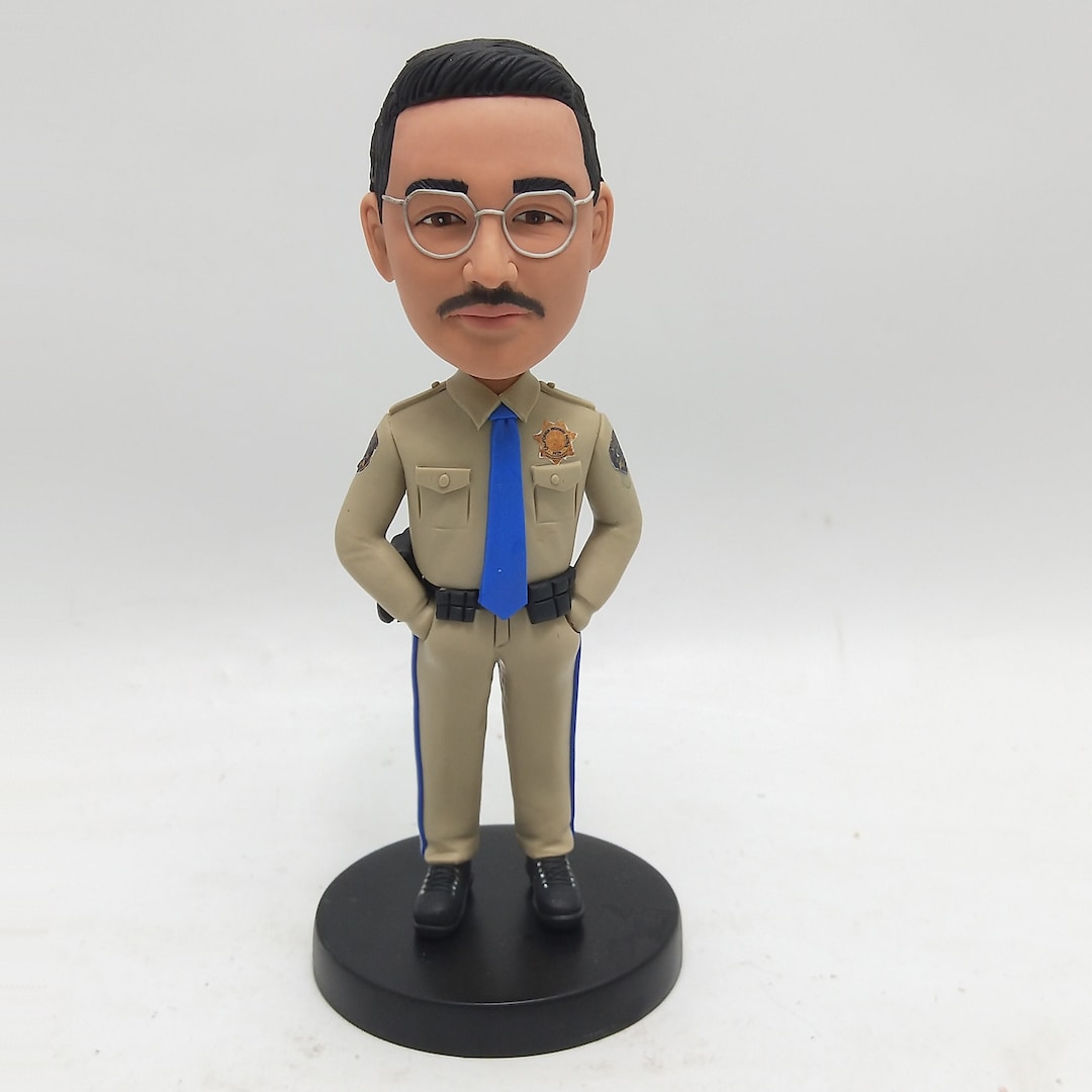 Custom Bobbleheads Policeman for Father, Personalized Police Officer ...
