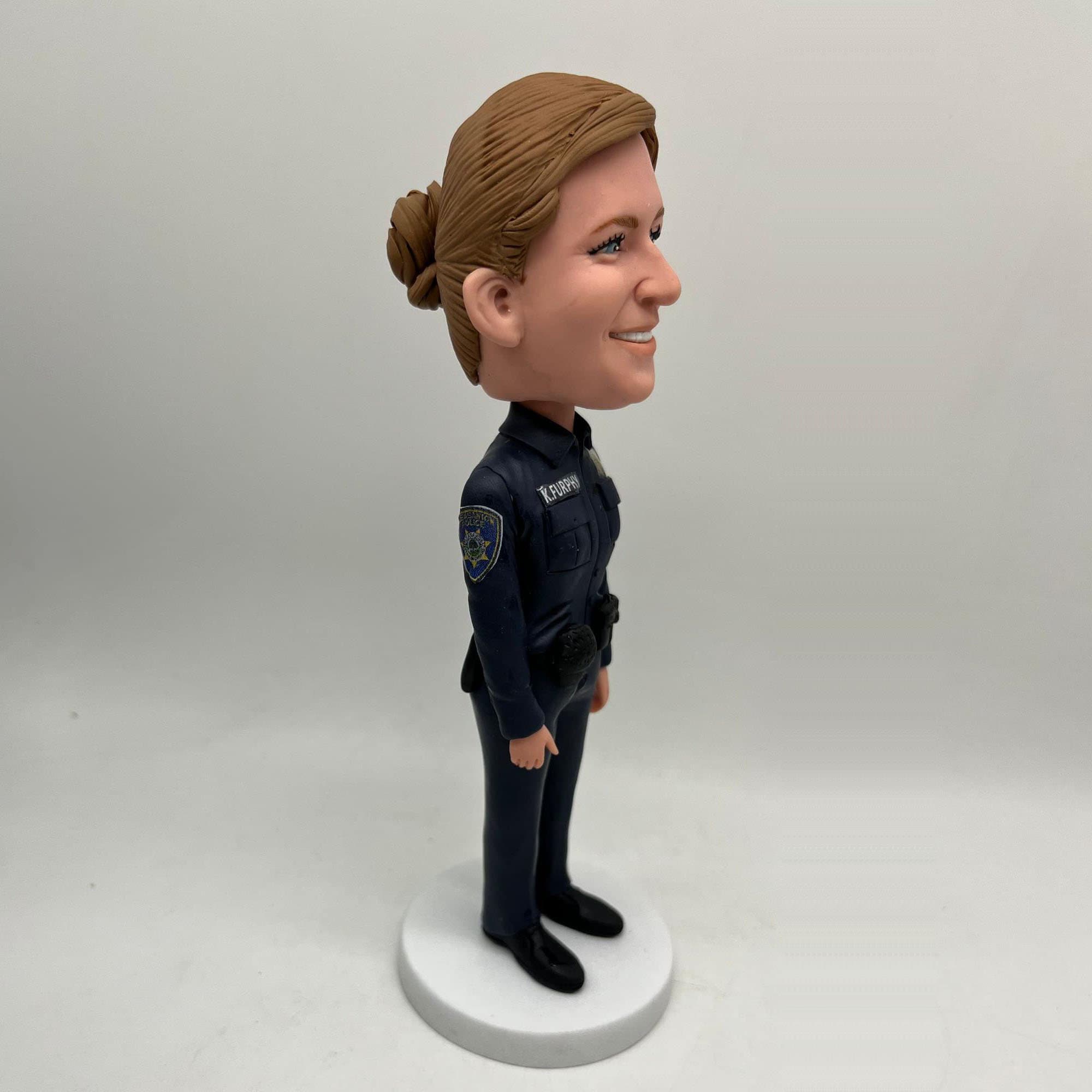 Custom Bobbleheads Policewoman for Her, Personalized Police Officer ...