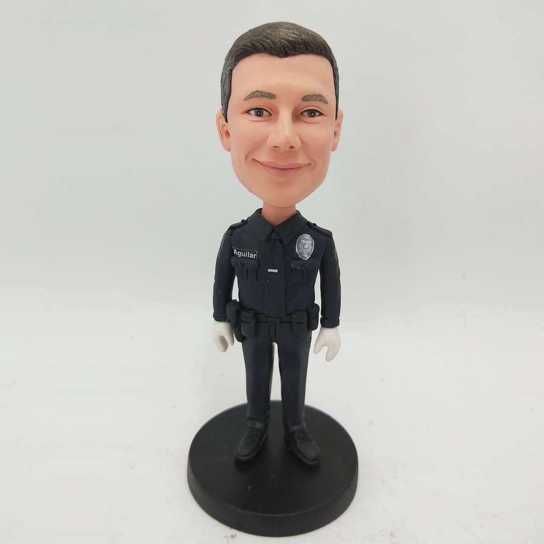 Custom Bobbleheads Policeman for Father, Personalized Police Officer ...