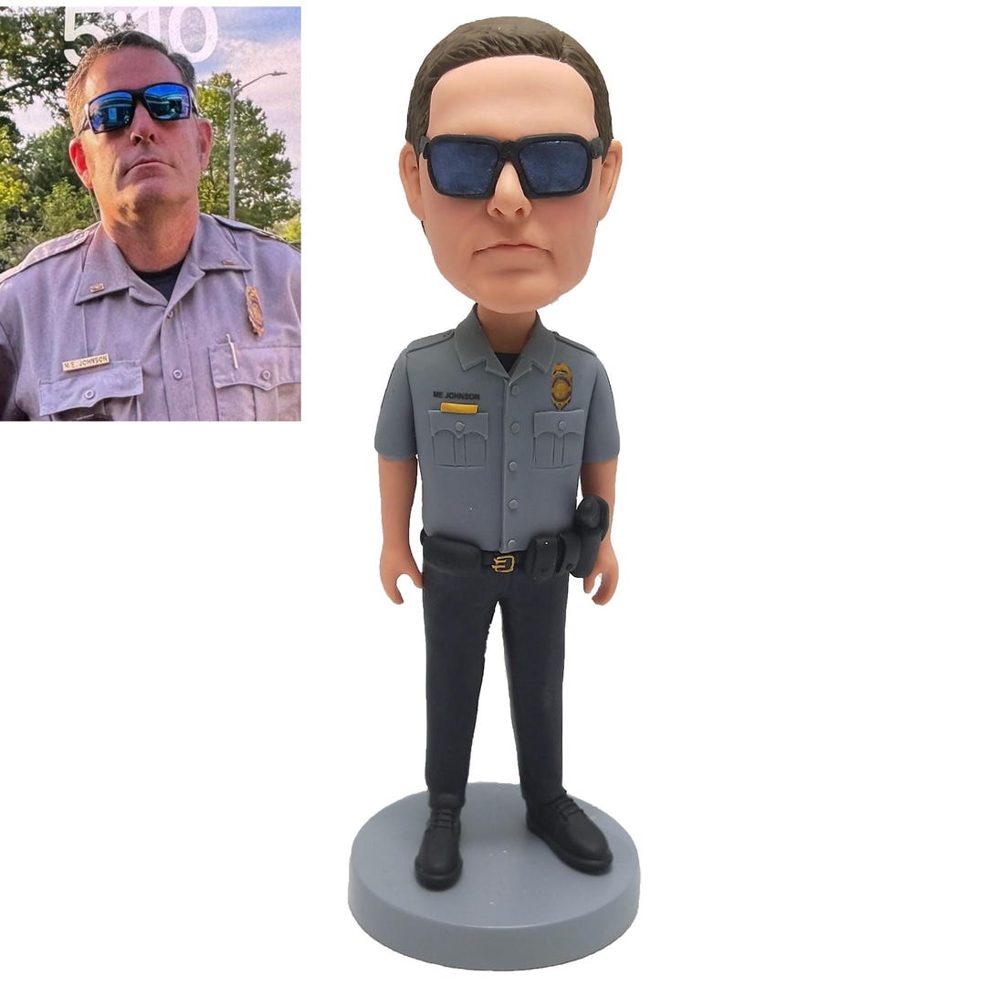 Custom Police Officer Bobblehead Personalized Retirement Gift - Etsy
