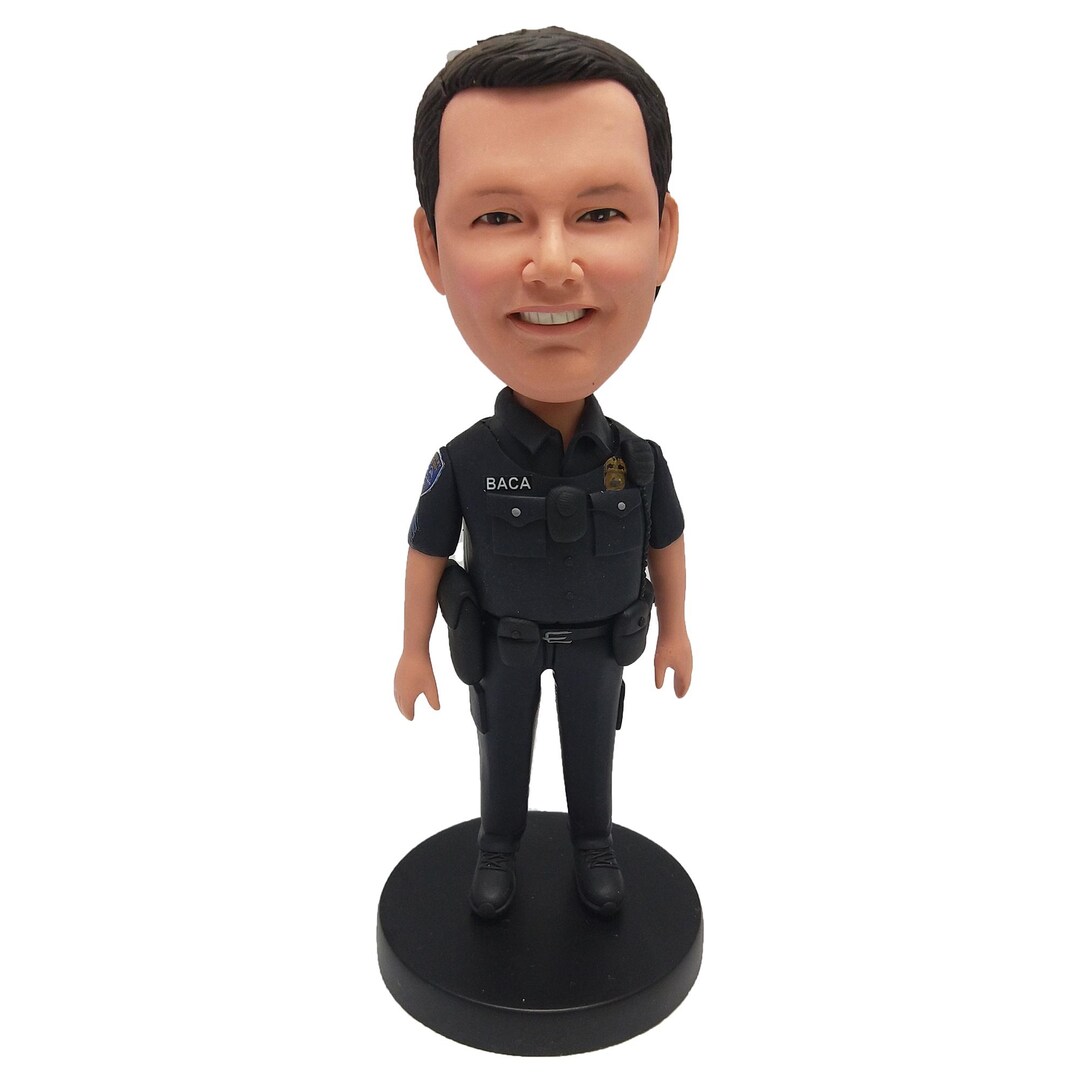 Cartoon Police Officer Bobblehead Funny Desktop Toy Gift - Etsy