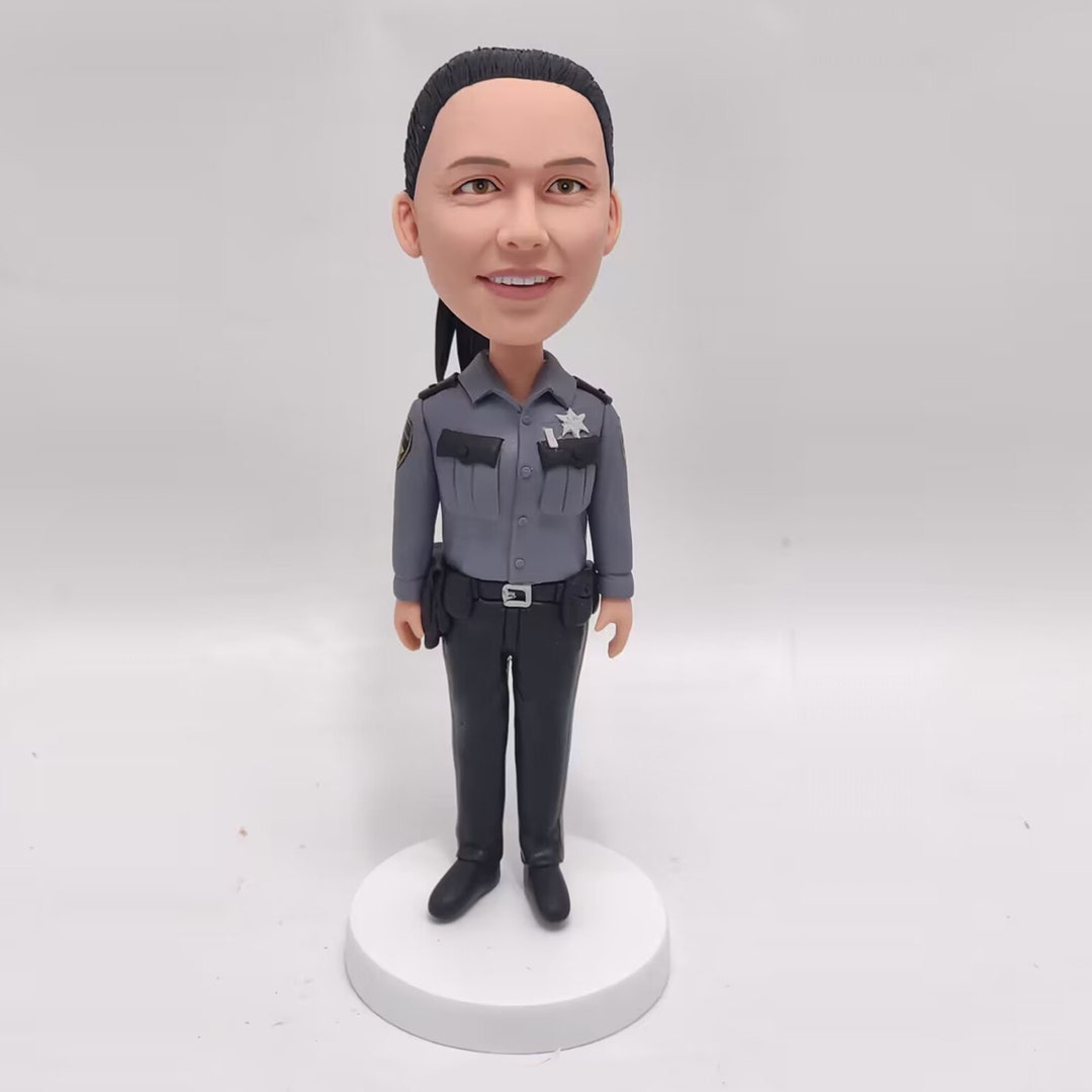 Personalized Figurine Gift,custom Police Officer Bobblehead, - Etsy